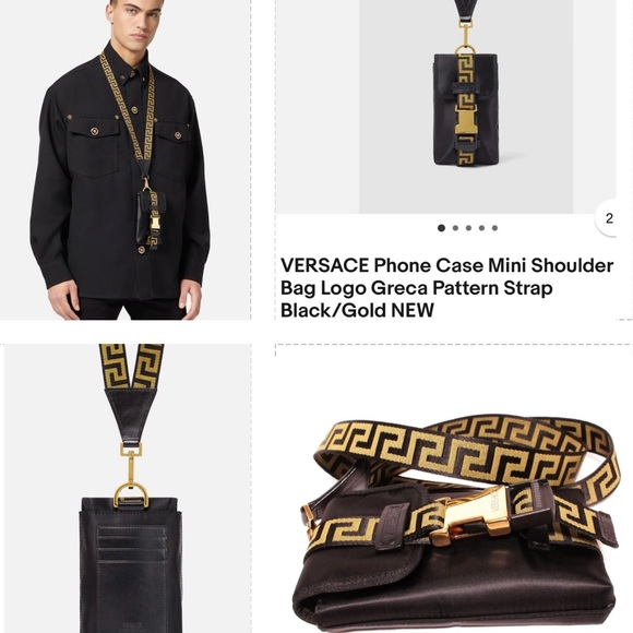 Versace | Accessories | Versace Lanyard Phone Case With Mini Shoulder ...